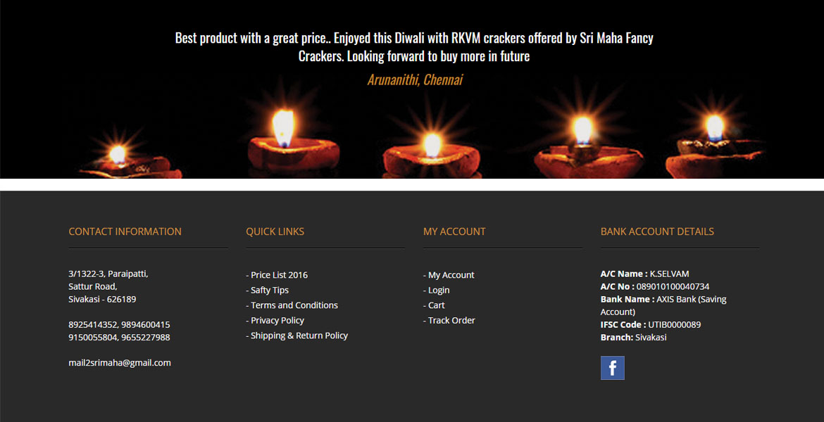 Sri Maha Fancy Crackers - AV Square Technologies